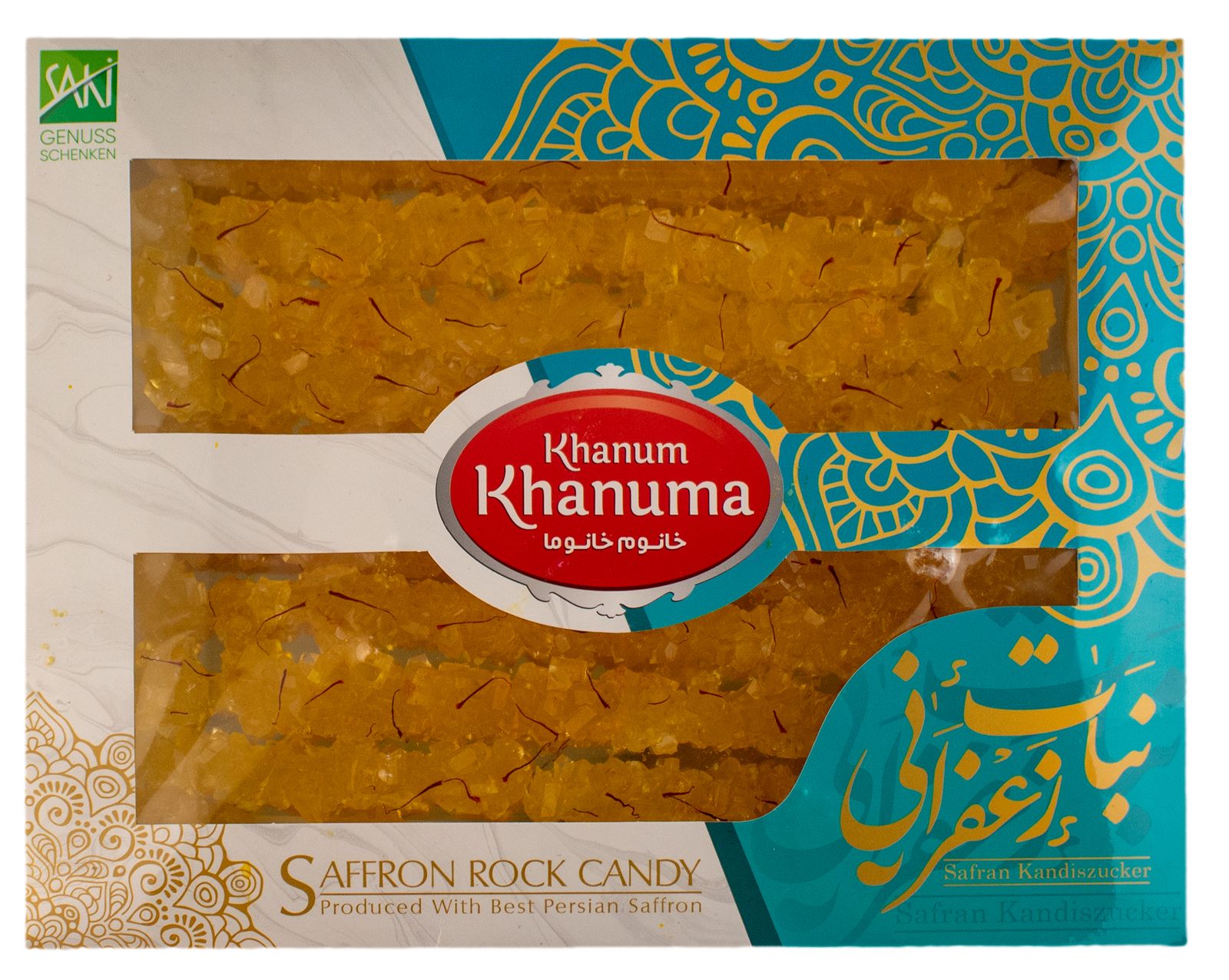 Khanum Khanuma- Kandis mit Safran 700gr | Orientbazar24 - Persische ...